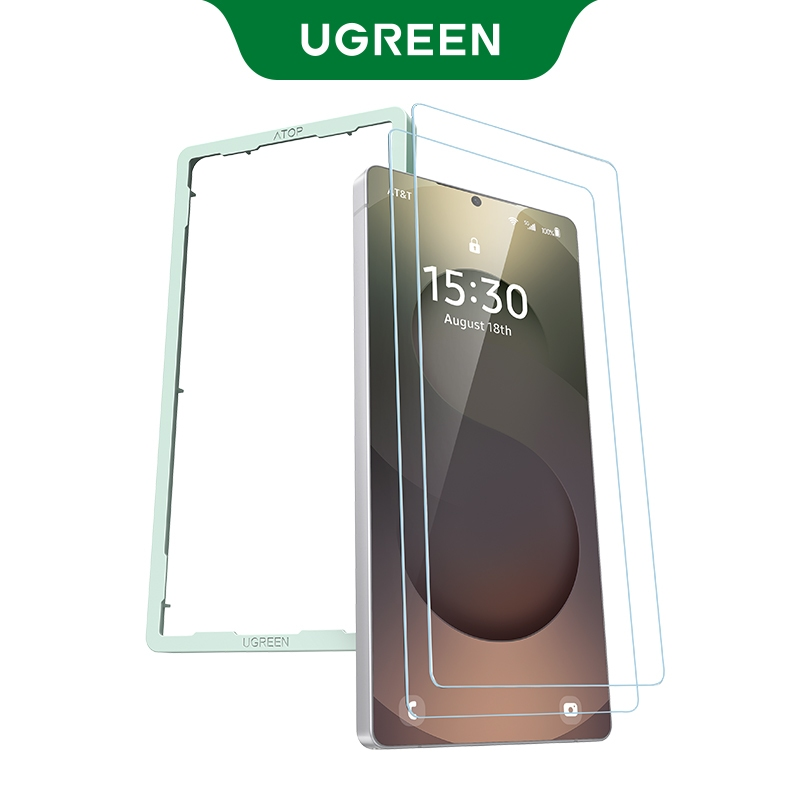 UGREEN Edge-to-Edge HD Clear Tempered Glass Screen Protector (2 Pack ...