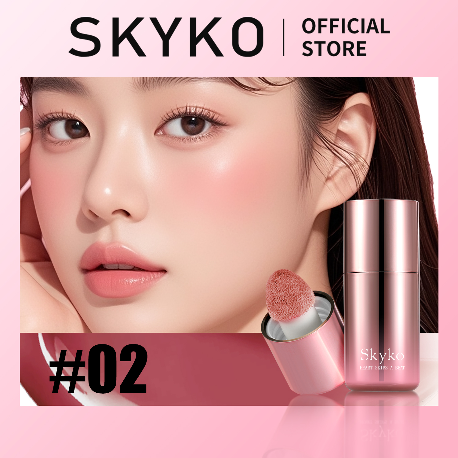 SKYKO Watery Blusher Liuqid Blush Stick High Pigmented Multi-Use 7 ...