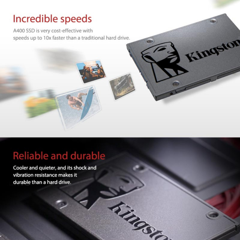 SSD Kingston A400 480GB 512GB 960GB SATA3 2.5" Internal SSD Solid State Drive (SA400S37/480G ...