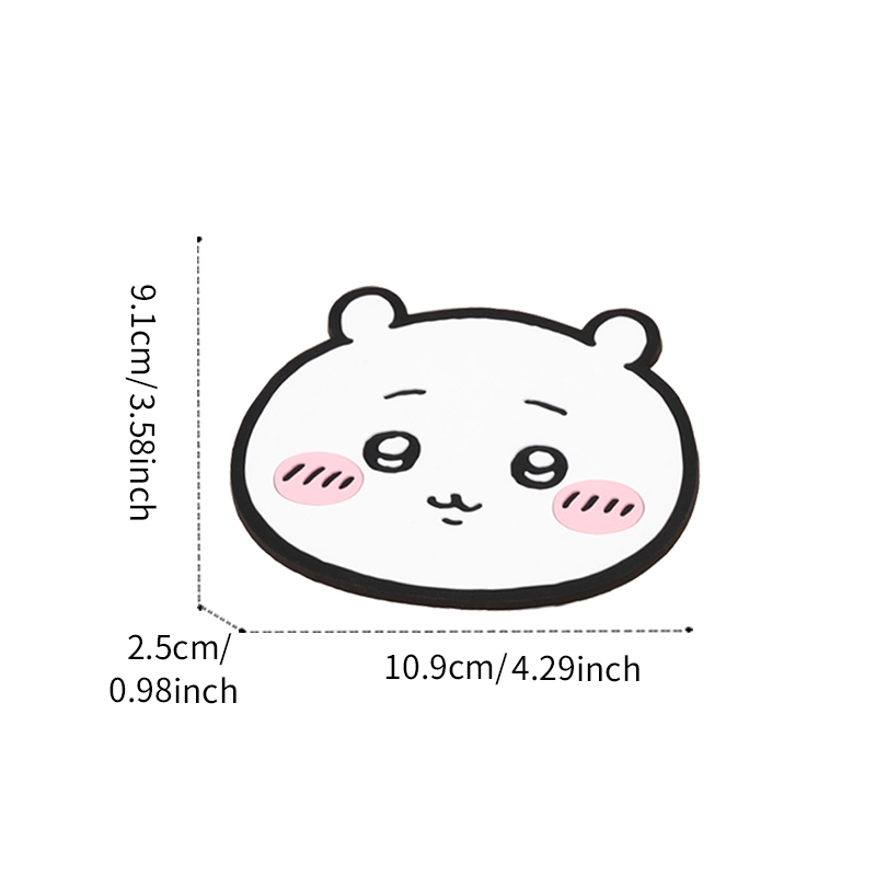 MINISO Chiikawa Series - Non-Slip & Adorable Coaster (Usagi & Hachiware ...