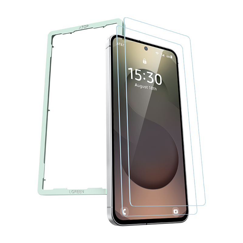 UGREEN Edge-to-Edge HD Clear Tempered Glass Screen Protector (2 Pack ...