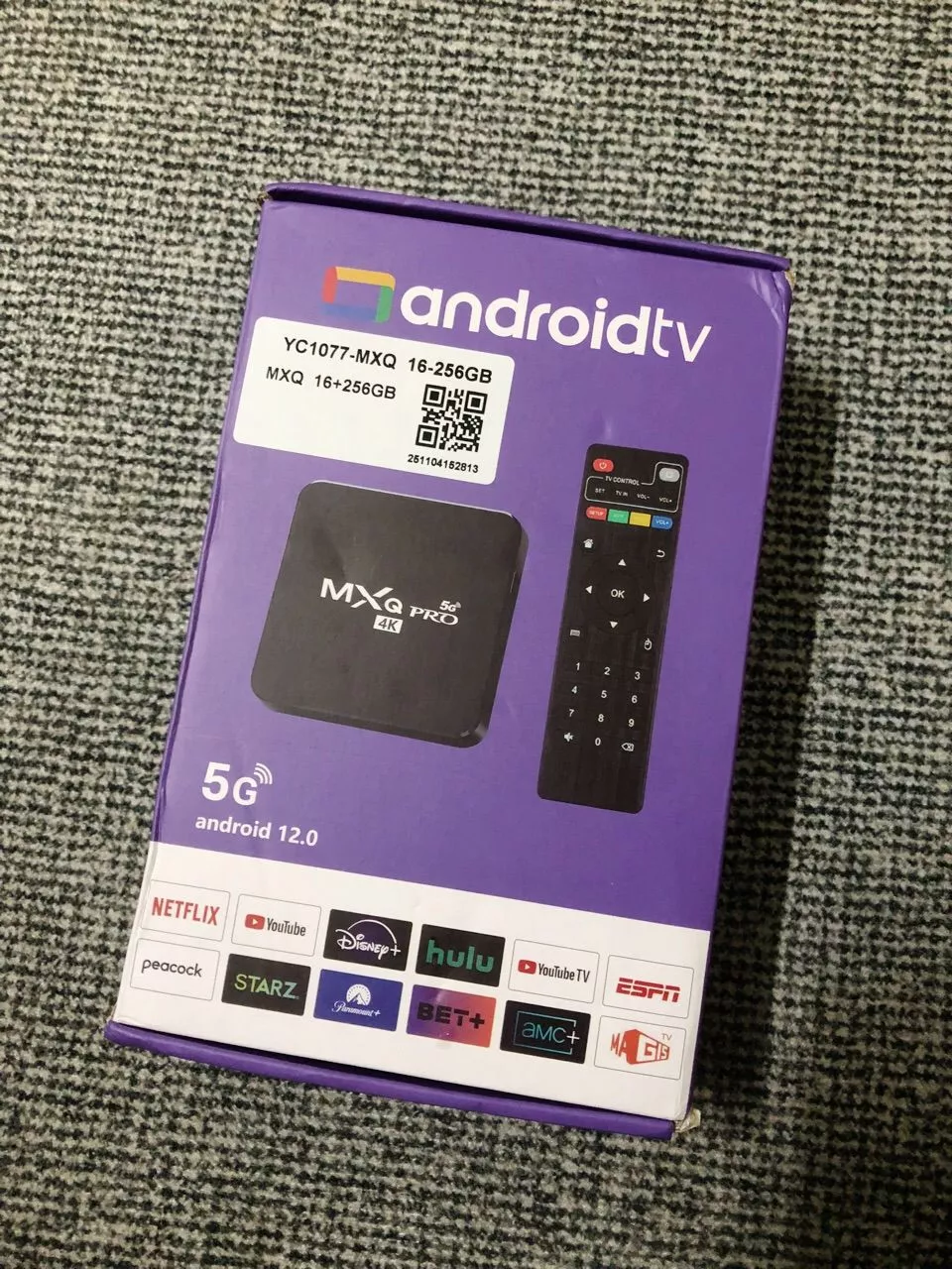 Smart MXQ Box HD 2.4/5GHz 4K Android TV Box WIFI Quad Core Media Player ...