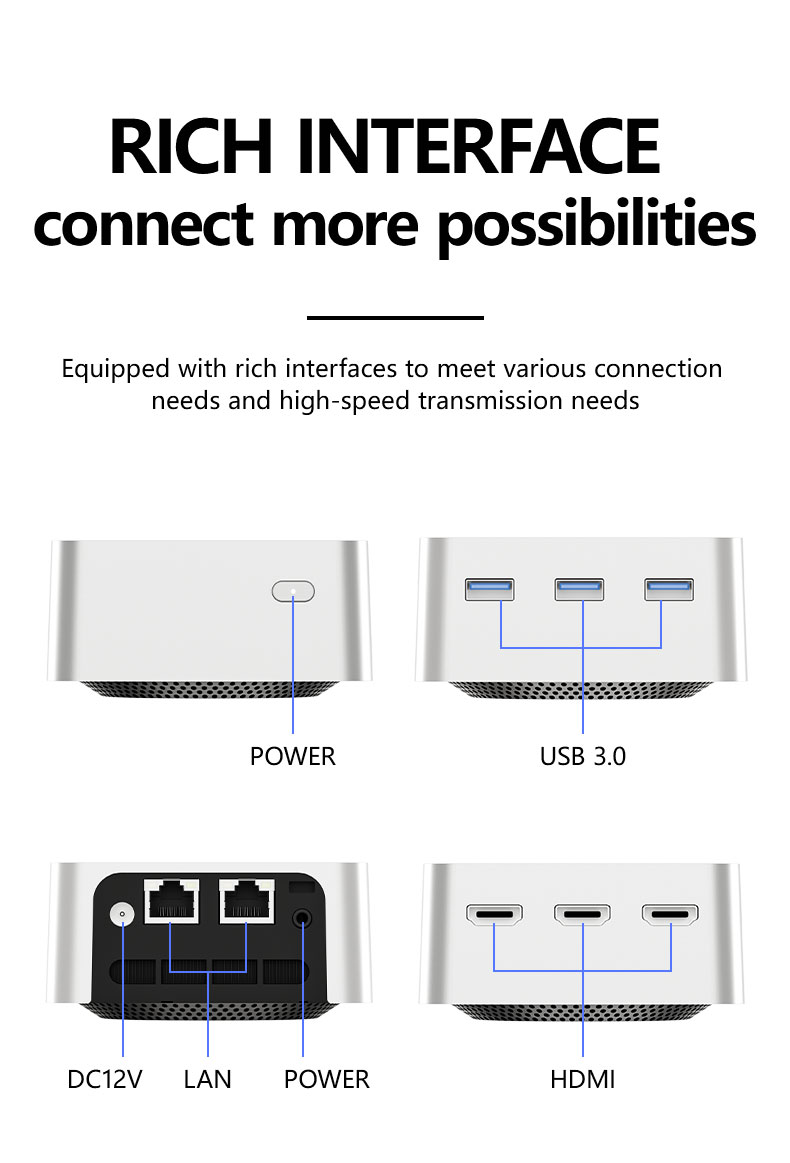 FIREBAT Mini PC (Intel N100, 16GB RAM, 512GB SSD, Intel UHD graphics ...