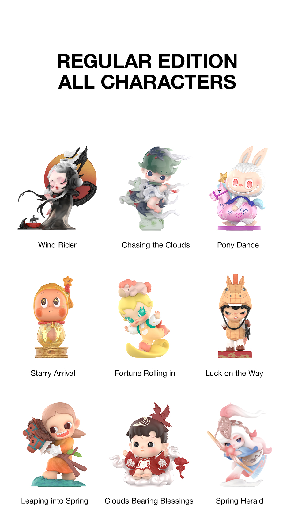 POP MART The Golden Gallop Series Figures Blind Box Action Toys Figure ...