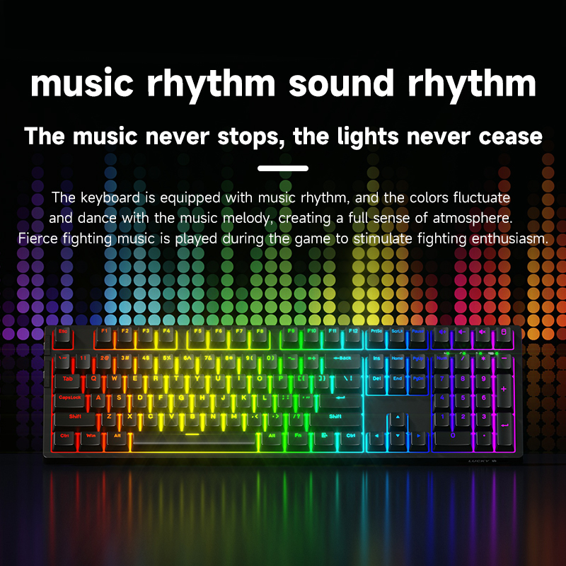 Meta F108 Pro Mechanical Keyboard 108 keys Bluetooth/2.4G/wired Hot ...