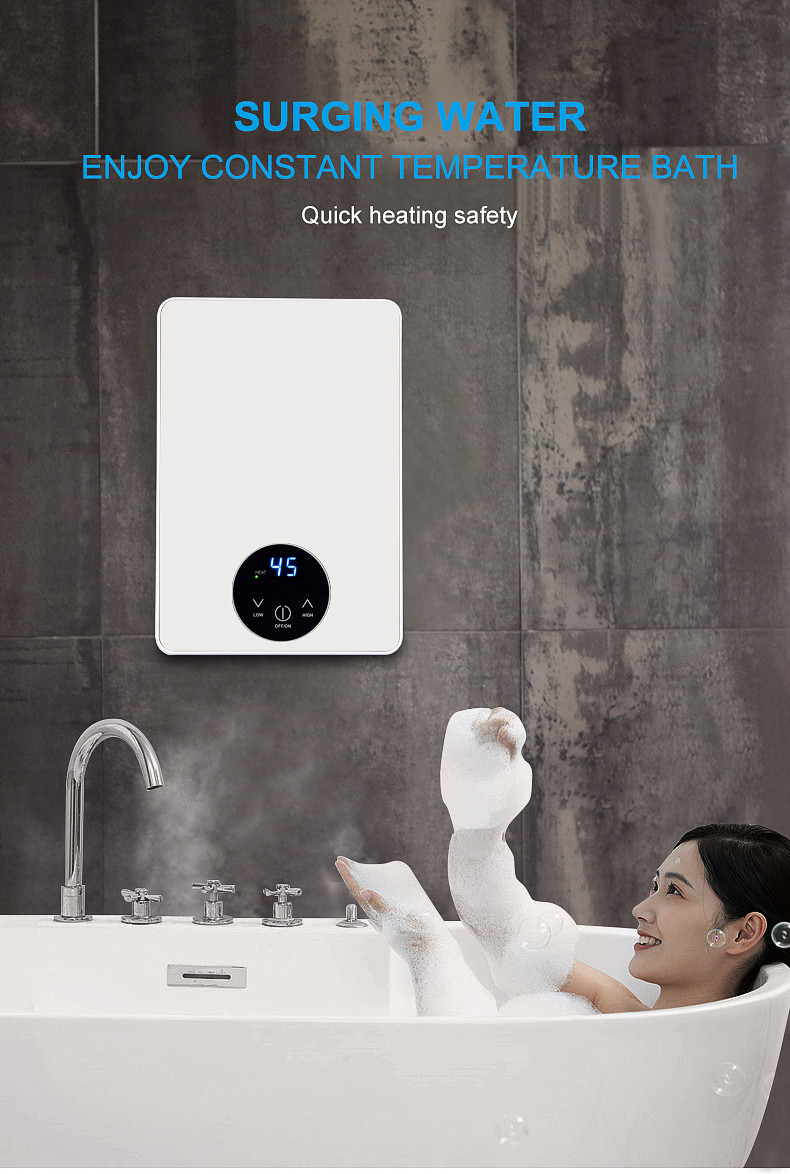 Inhome Instant Water Heater Shower 6500W Electric LCD Touchscreen ...