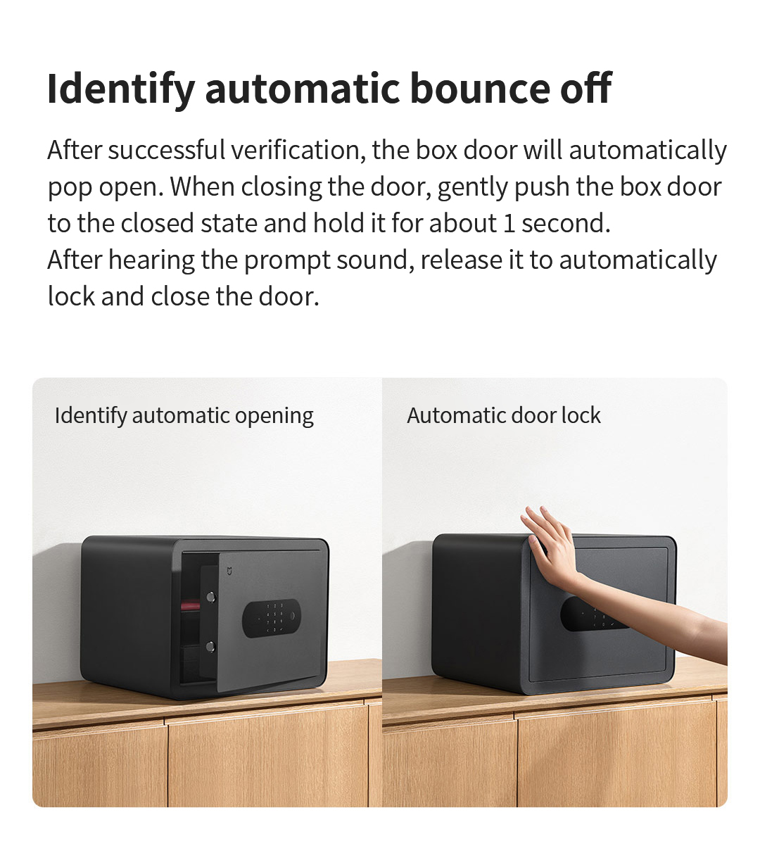 Xiaomi Mijia Smart Safe 30cm C‑Grade Lock Dual Verification APP Remote ...