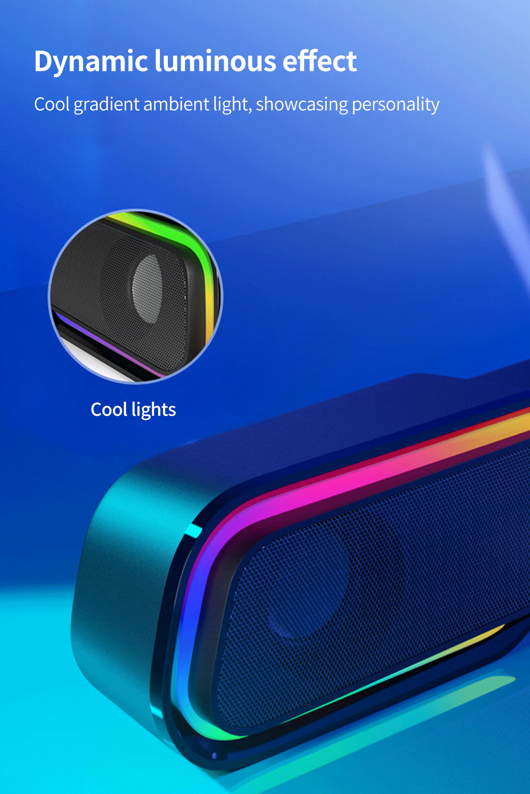 MiAir Bluetooth RGB Speaker SOUND PRO 360° Surround Sound RGB Lighting ...