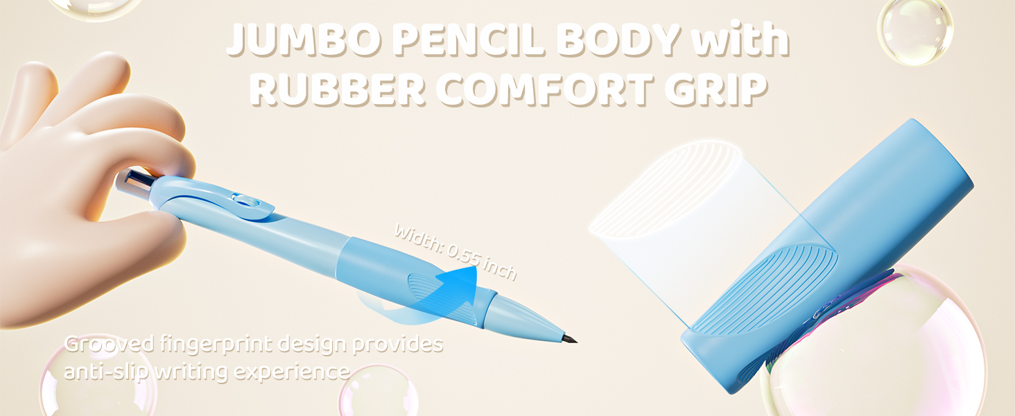 【6.6】Four Candies Cute Mechanical Pencil Comfort Ergonomic Grip ...
