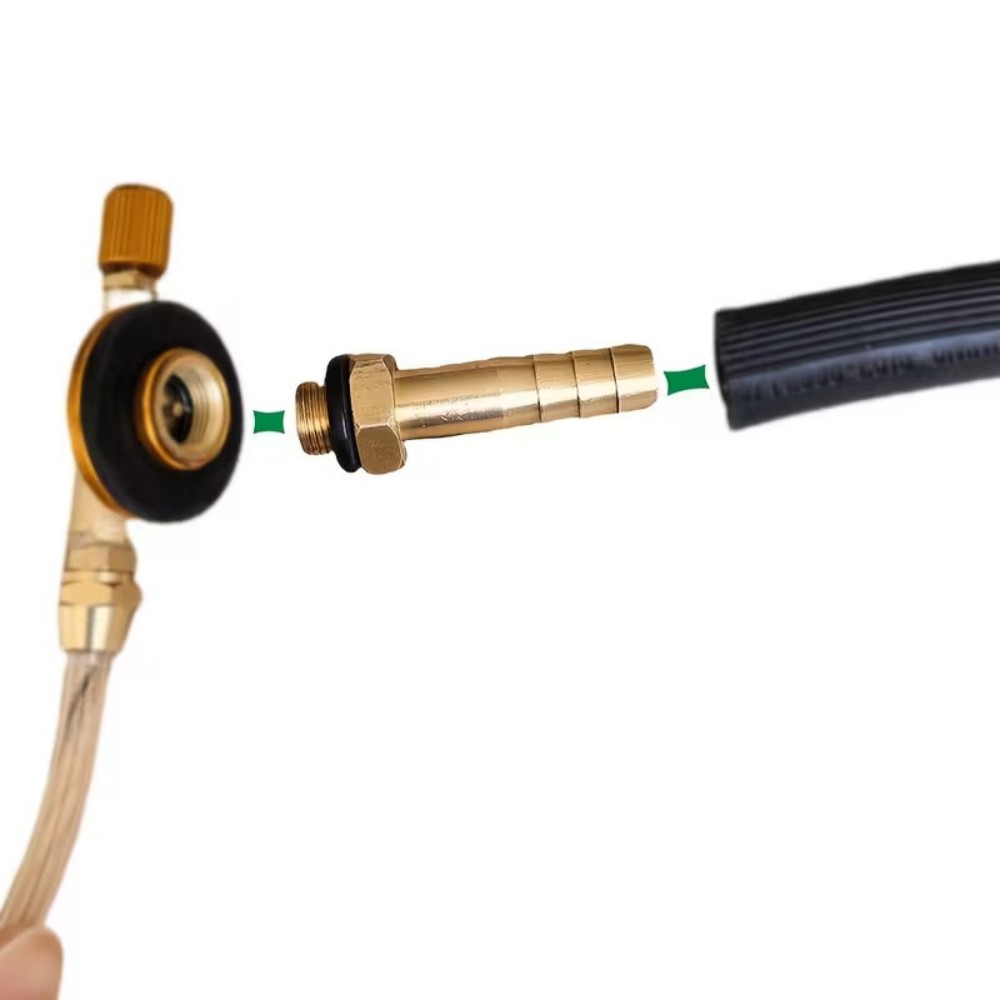 2PCS Flat Gas Tank Valve Adapter Multi-purpose Gas Tube Hose Adaptor ...