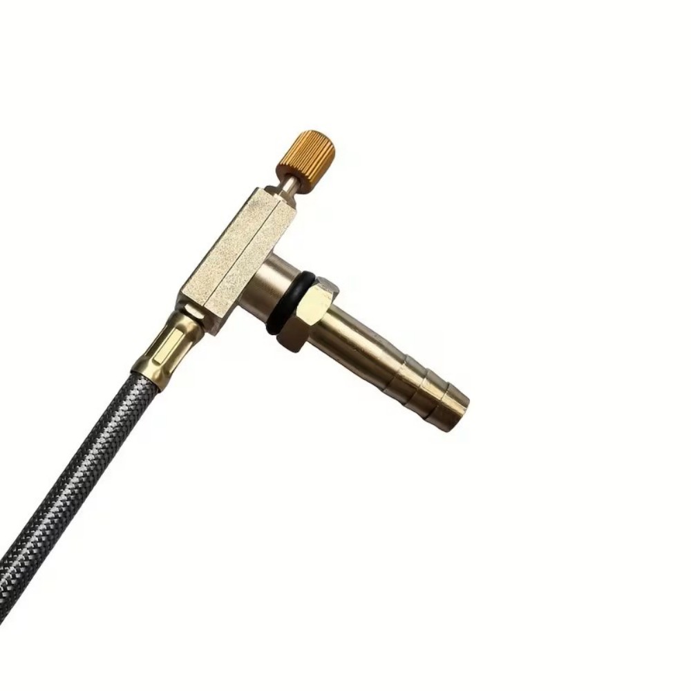 2PCS Flat Gas Tank Valve Adapter Multi-purpose Gas Tube Hose Adaptor ...