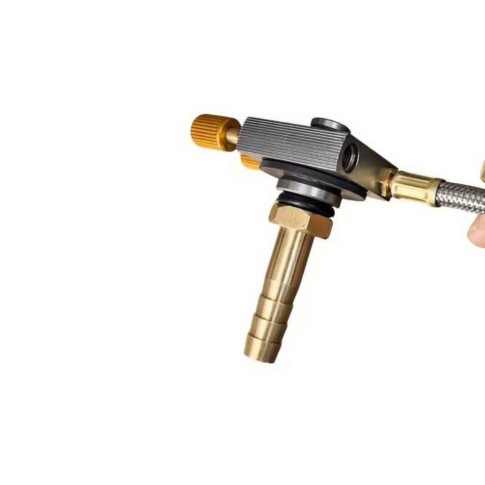 2PCS Flat Gas Tank Valve Adapter Multi-purpose Gas Tube Hose Adaptor ...