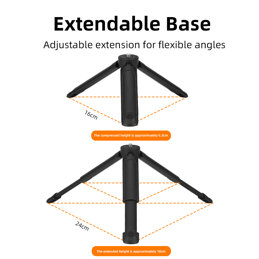Flymile Universal Tripod with 1/4 Screw, For DJI Osmo Pocket 3/Insta360 ...