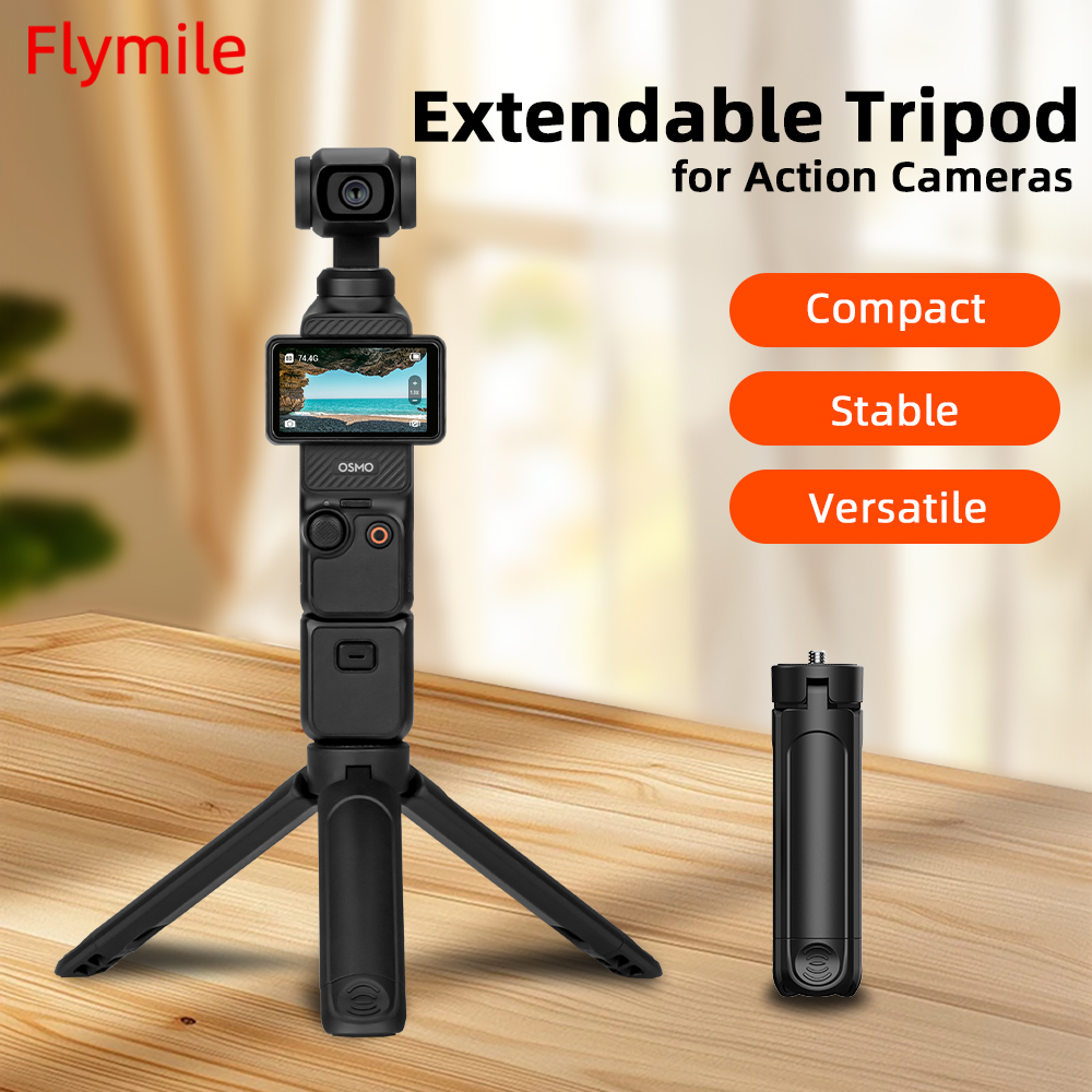 Flymile Universal Tripod with 1/4 Screw, For DJI Osmo Pocket 3/Insta360 ...