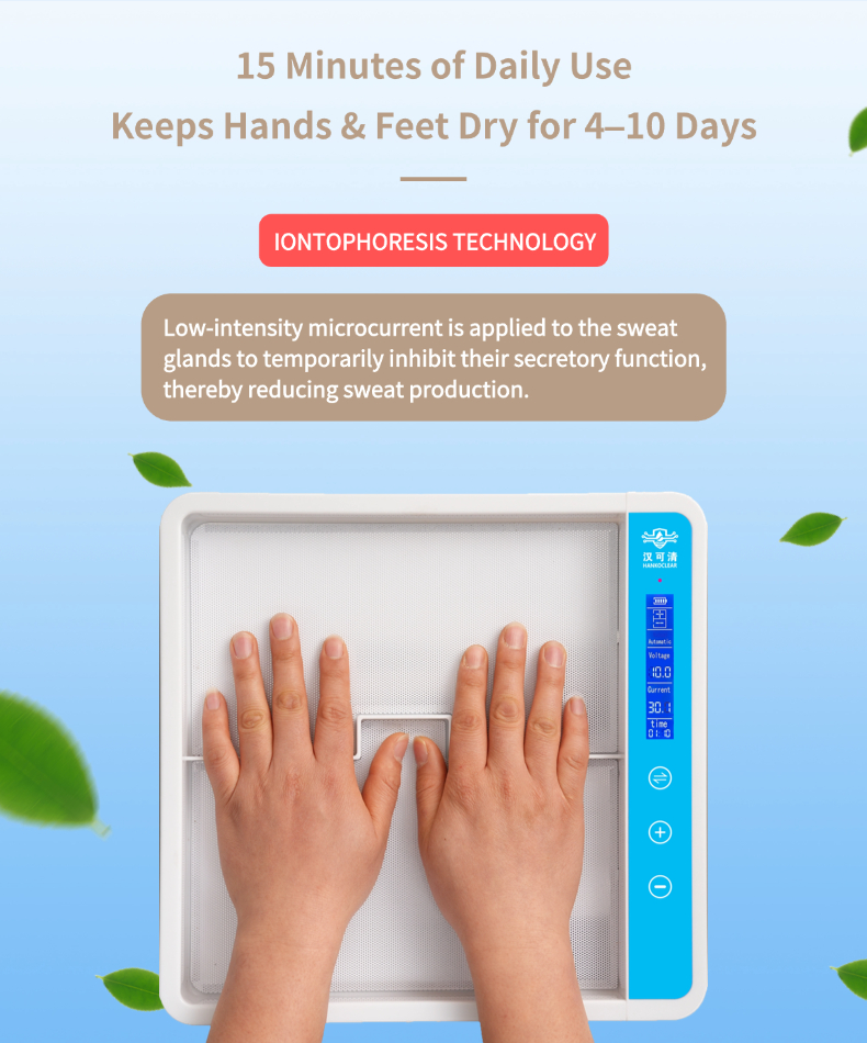 Iontophoresis Antiperspirant Device - Full Aluminum Sheet Coverage ...