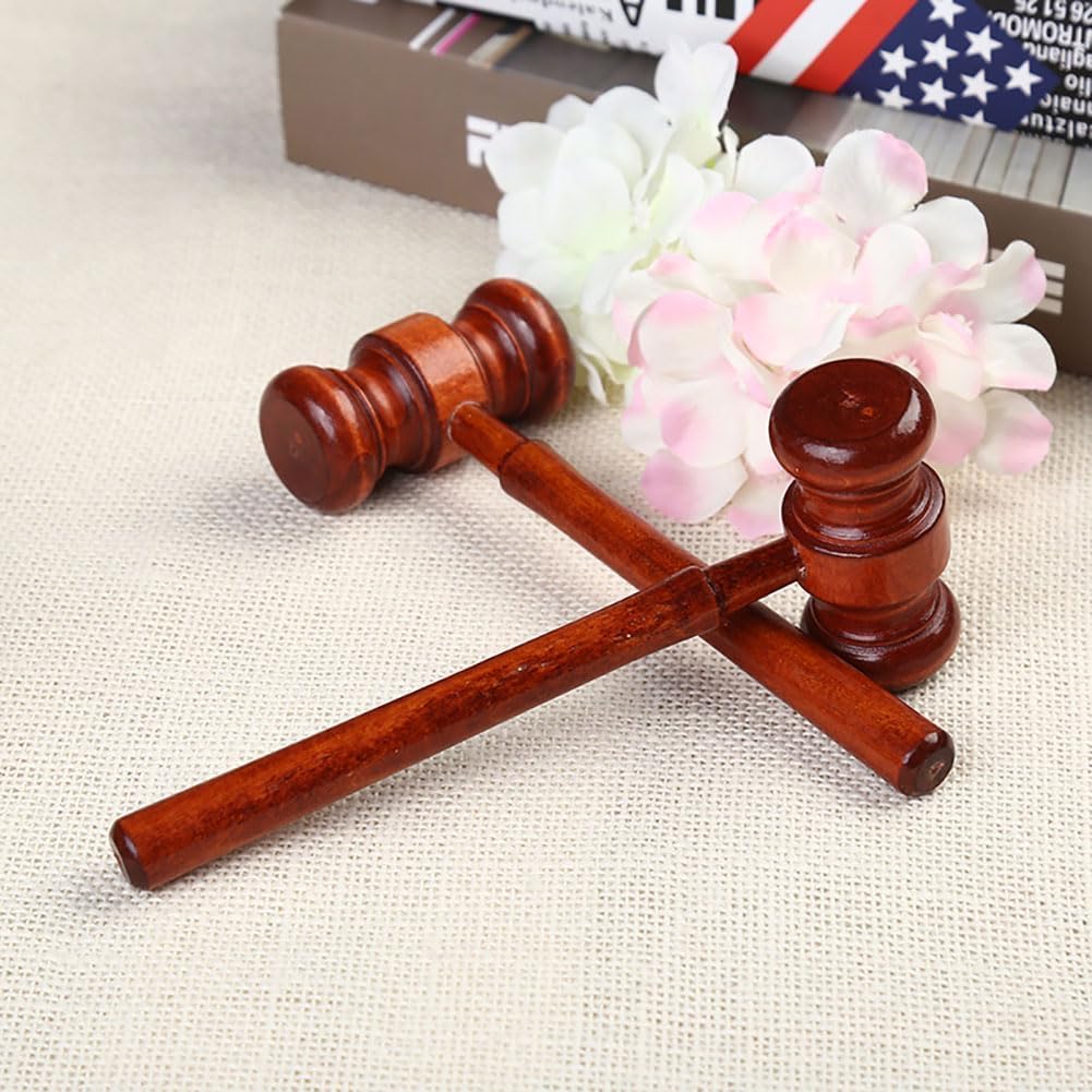 Brown Handmade Wooden Gavel, Auction Gavels, Vintage Judge Gavel, Props ...