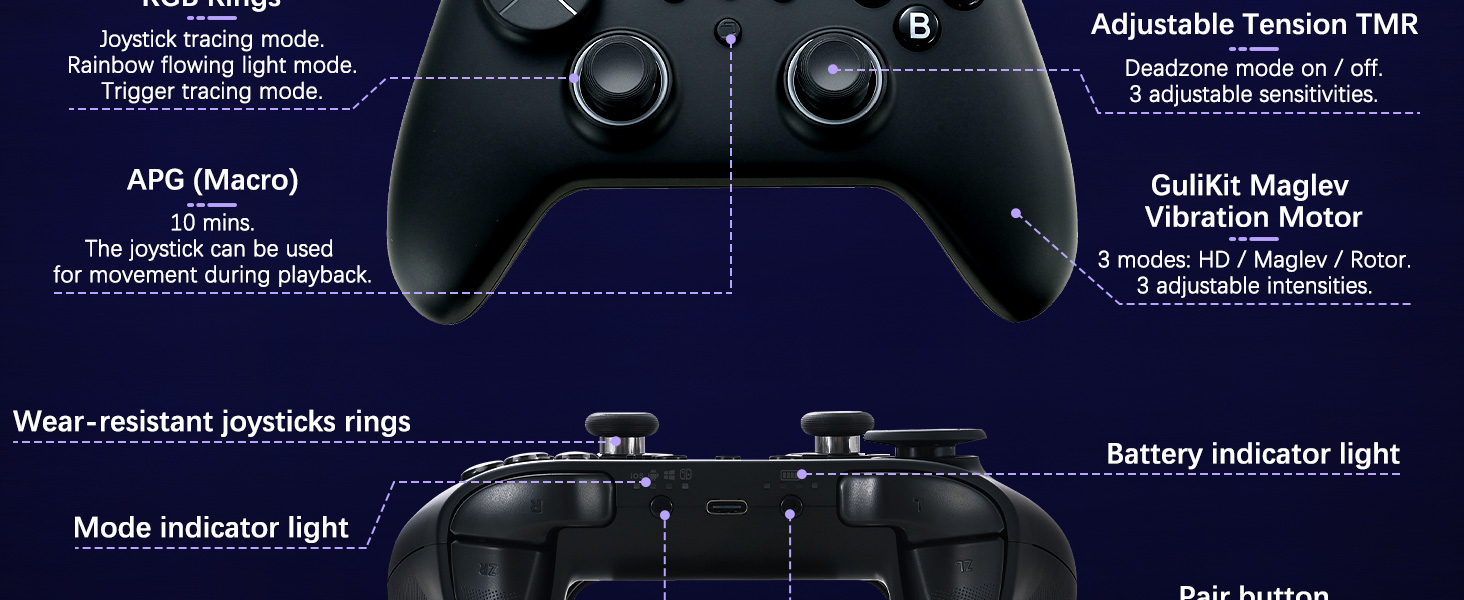 GuliKit TT Max Controller Equipped with adjustable tension TMR ...