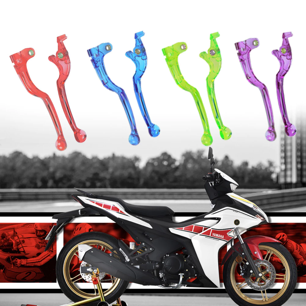 Crystal Transparent Brake & Clutch Lever Set Jelly Crister Carbon LC135 ...