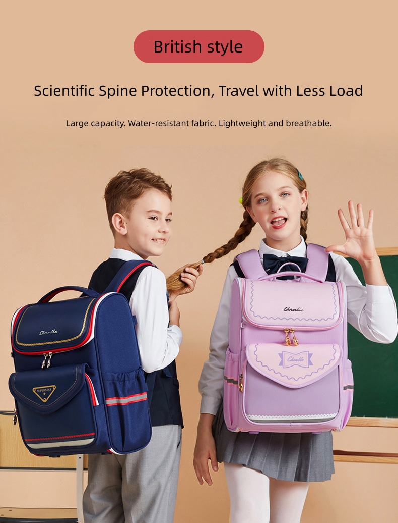 NOMO Beg Sekolah Budak Lelaki Perempuan Backpack Student Large Capacity ...