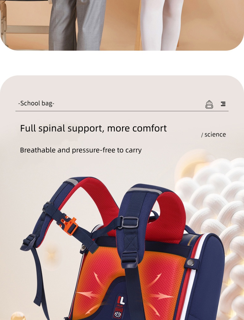 NOMO Beg Sekolah Budak Lelaki Perempuan Backpack Student Large Capacity ...