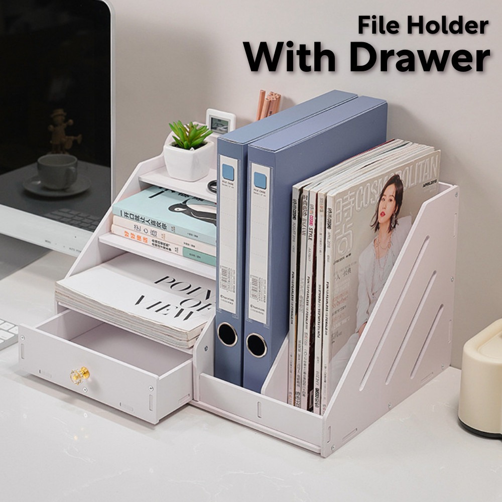 Leego file rack folder document rack multi-layer desktop storage rack ...