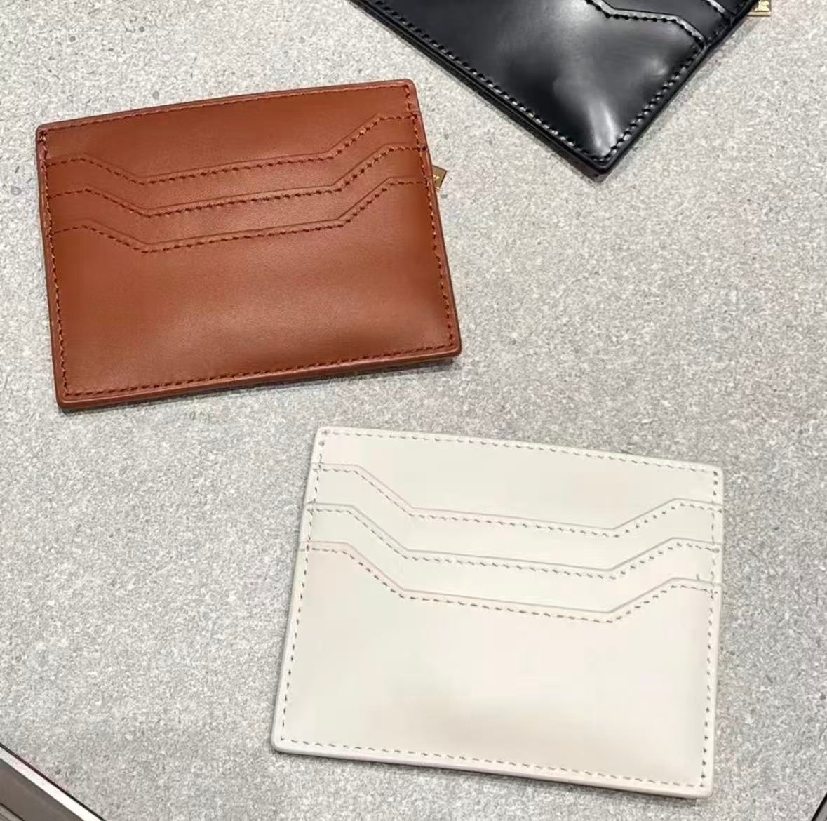 CK minimalist small card holder suitable for storing IDs with multiple ...