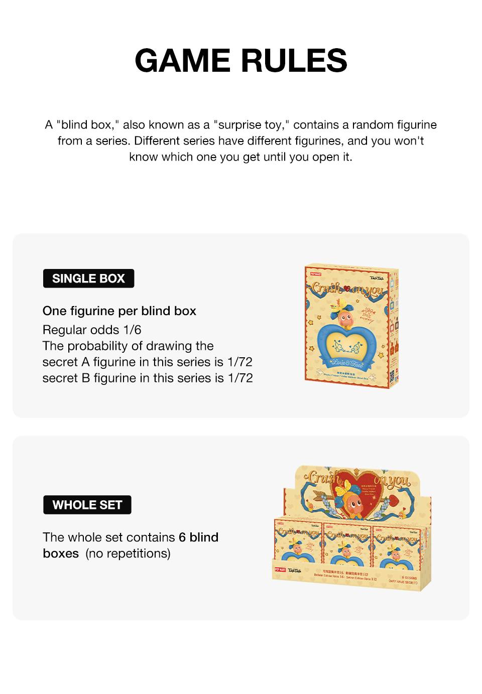 POP MART Twinkle Twinkle Crush On You Series-Photo Frame Fridge Magnet ...