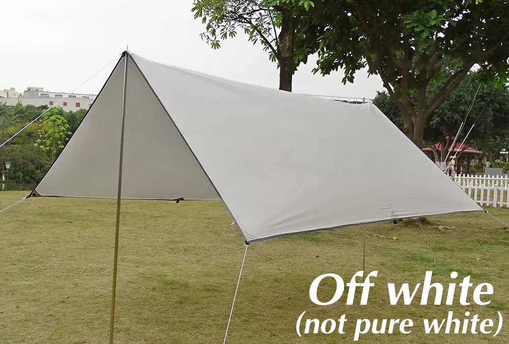 3x5 3x4 3x3 Flysheet Camping Waterproof Fly Sheet Tarp Tent Shade ...