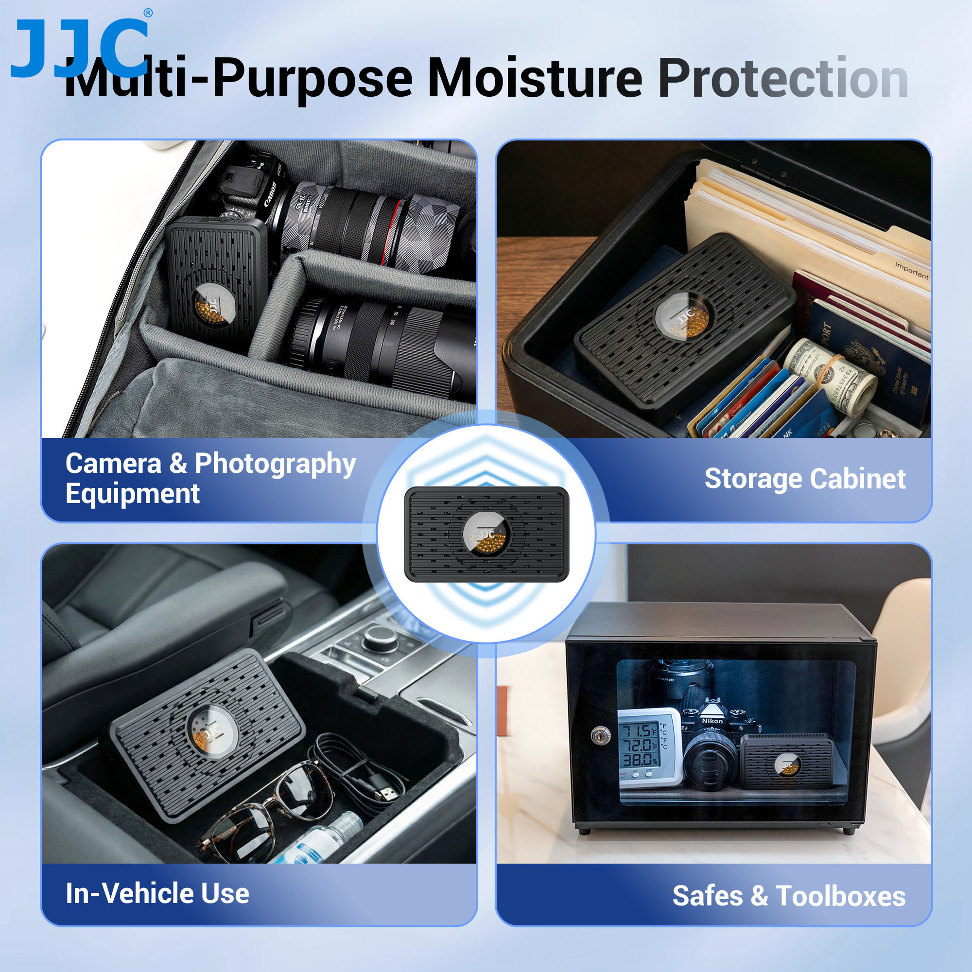 JJC Rechargeable Dehumidifier Desiccant Moisture Absorber for DSLR ...