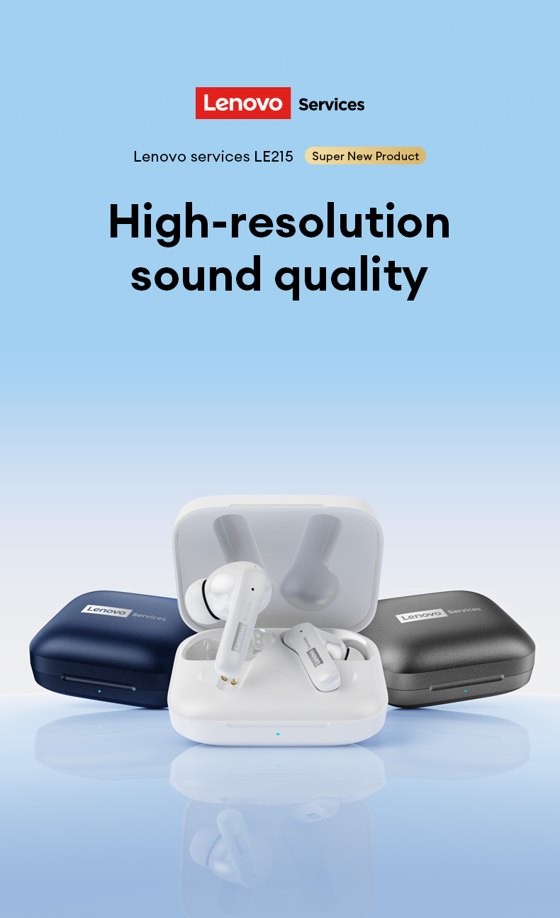 Lenovo LE215 TWS Bluetooth Earphones HIFI Sound Adaptive Noise ...