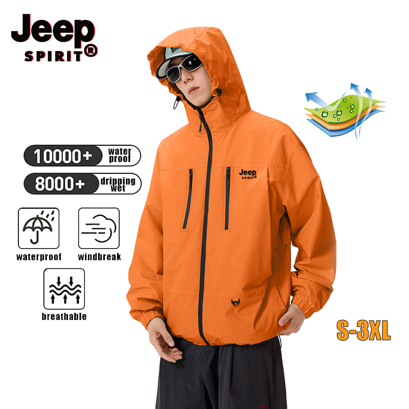 JEEP SPIRIT Couple Outdoor Wear-resistant, Waterproof, Windproof Jacket ...