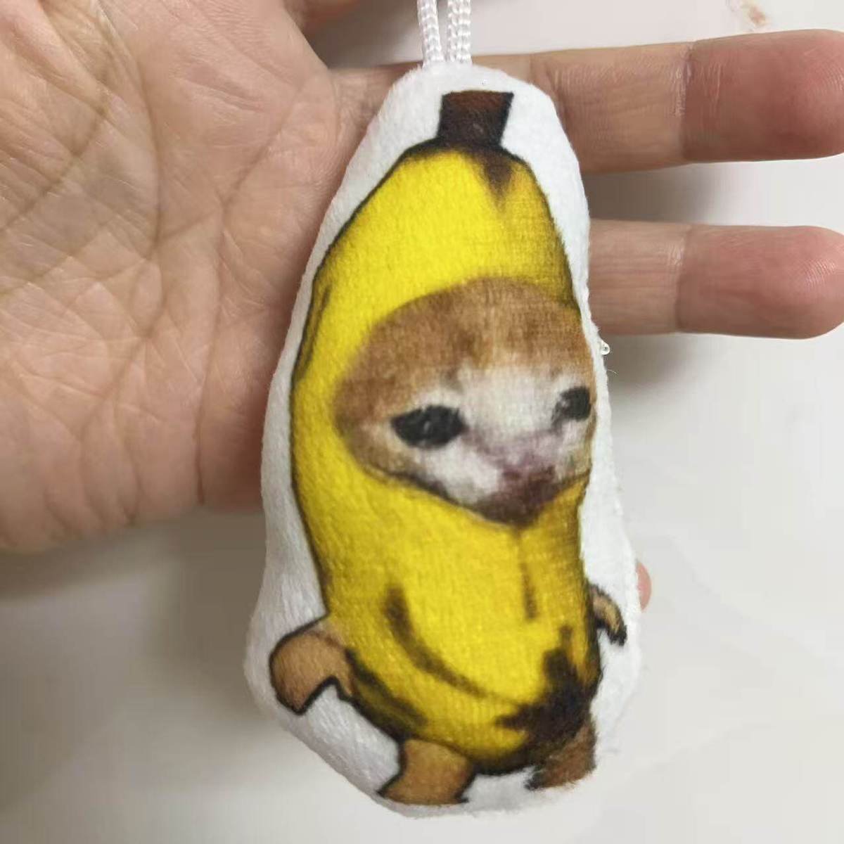 Cute Cat Meme Plush Toys Funny Emoji Cartoon Cat Memes Keychain Baba ...