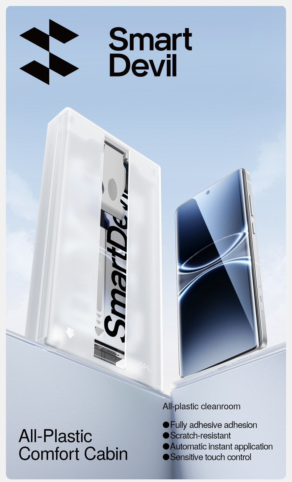 SmartDevil 3D Heat Bending Tempered Glass For Vivo X200 Ultra ...