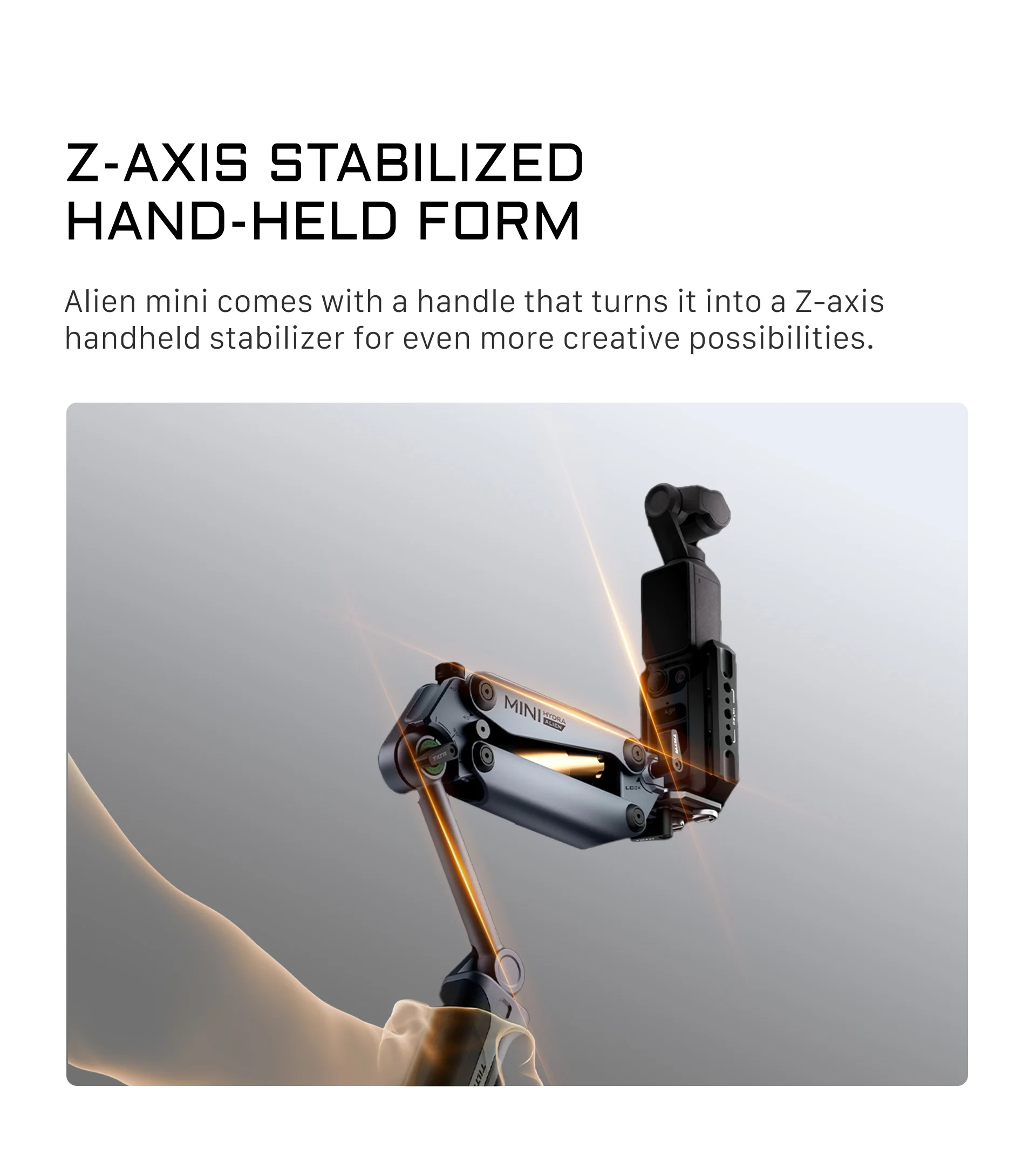 TILTA Hydra Alien Car-Mounting Vehicle Shock Absorber Arm Motion ...