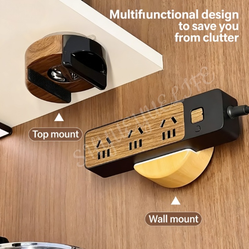 Suction Cup Socket Holder Minimalist Punch-Free Wall-Mounted Socket ...