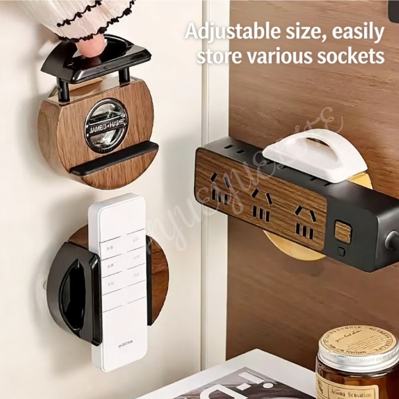 Suction Cup Socket Holder Minimalist Punch-Free Wall-Mounted Socket ...