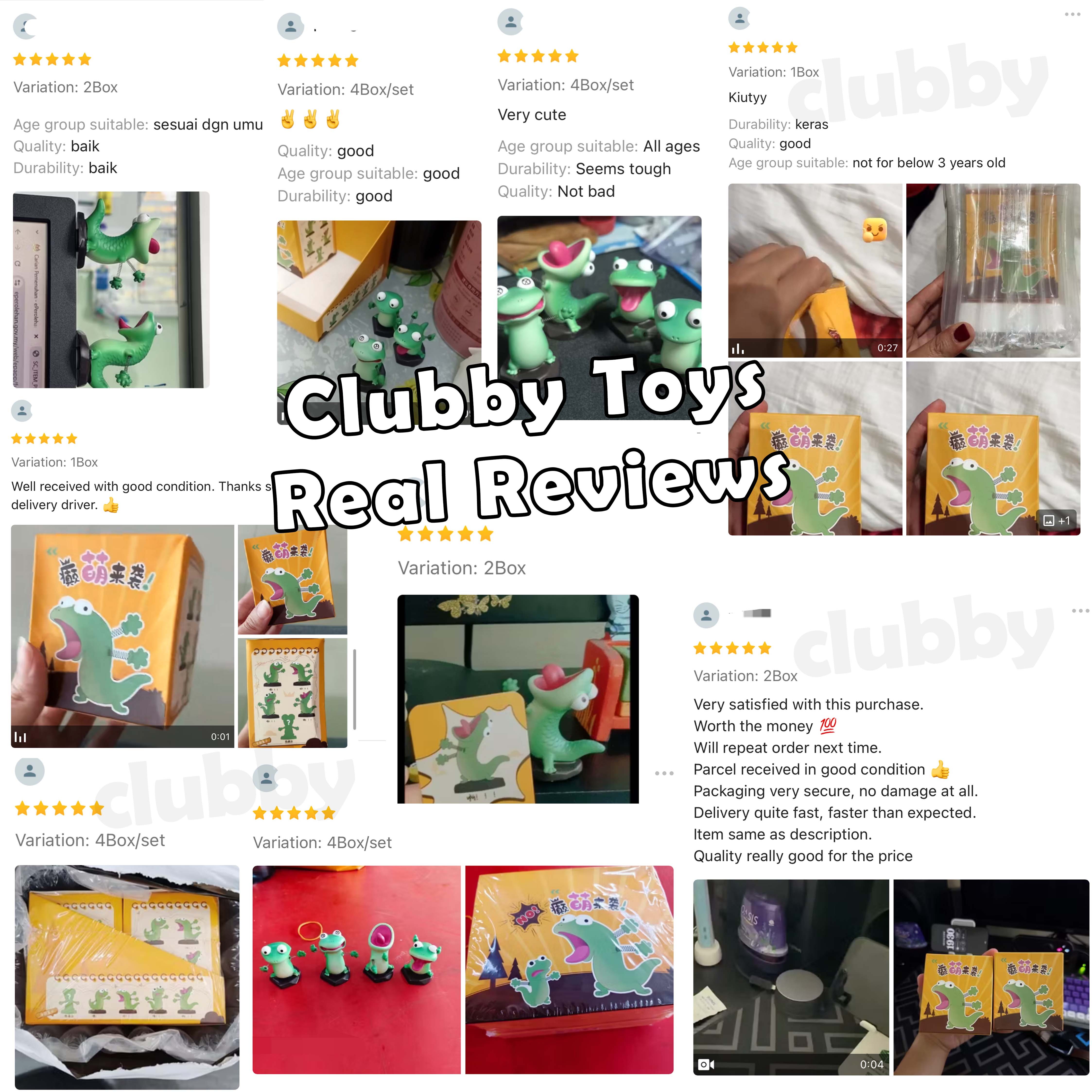 4 Hoppers Tom Lizard Blind Box Figure anime spring doll desktop car ...