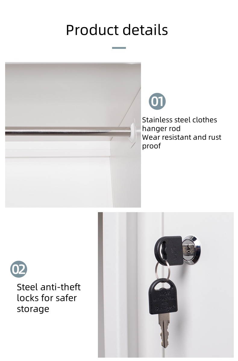 (Assembly required)Easy Installation 1/2/3/4/5door Steel Cabinet Locker ...