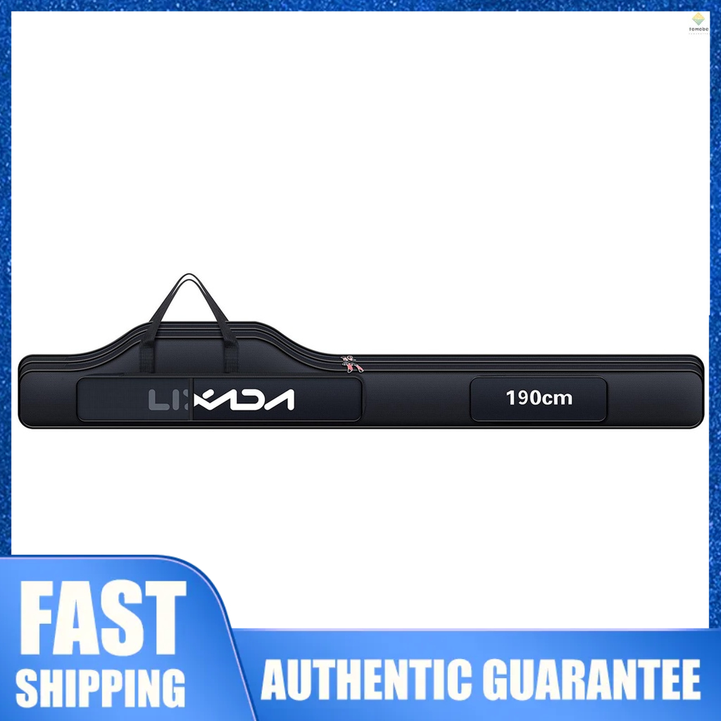 Lixada 190cm Fishing Bag Portable Folding Fishing Rod Reel Bag Fishing Pole Gear Tackle Tool ...