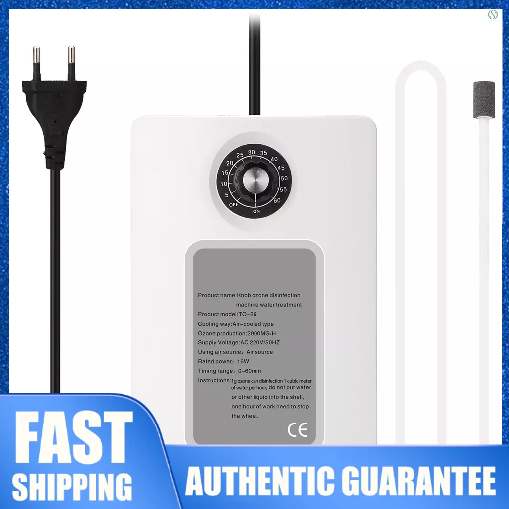 Tombetter 【Now in stock】KKmoon TQ-26 Portable Active Ozone Machine Generator Purifier 2000mg/h ...