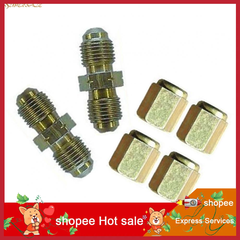 Brake Pipe Unions Fittings Parts 2 Way For 3/16\" Pipe Inline Male ...