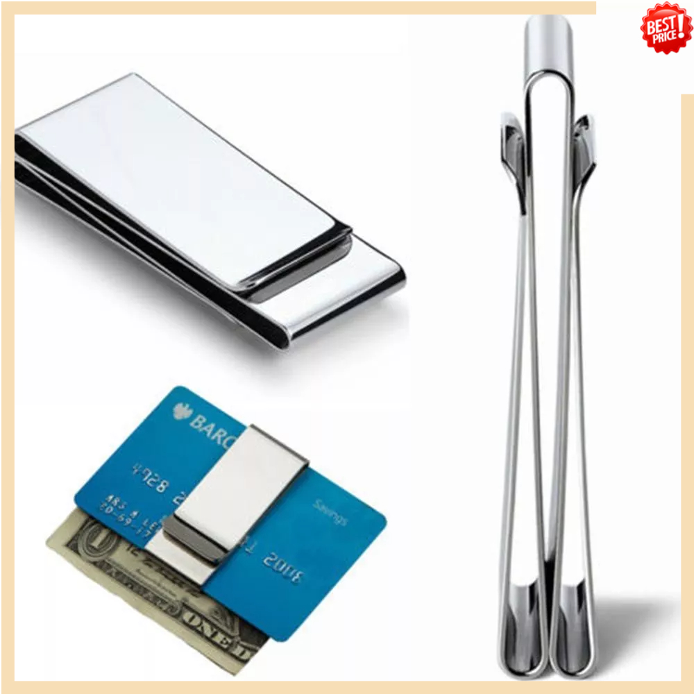 Man Pocket Money Clip Dollar Metal Clamp Card Clips Credit Cards Money ...