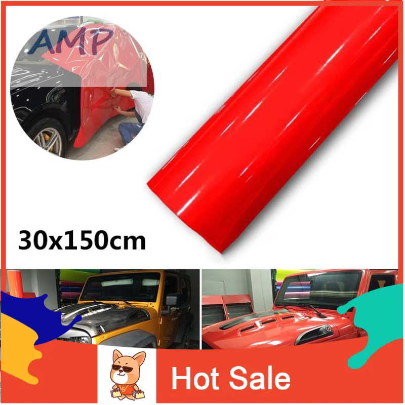 Useful Decal Waterproof Anti-fouling 30*150CM Vinyl Wrap Gloss Red ...