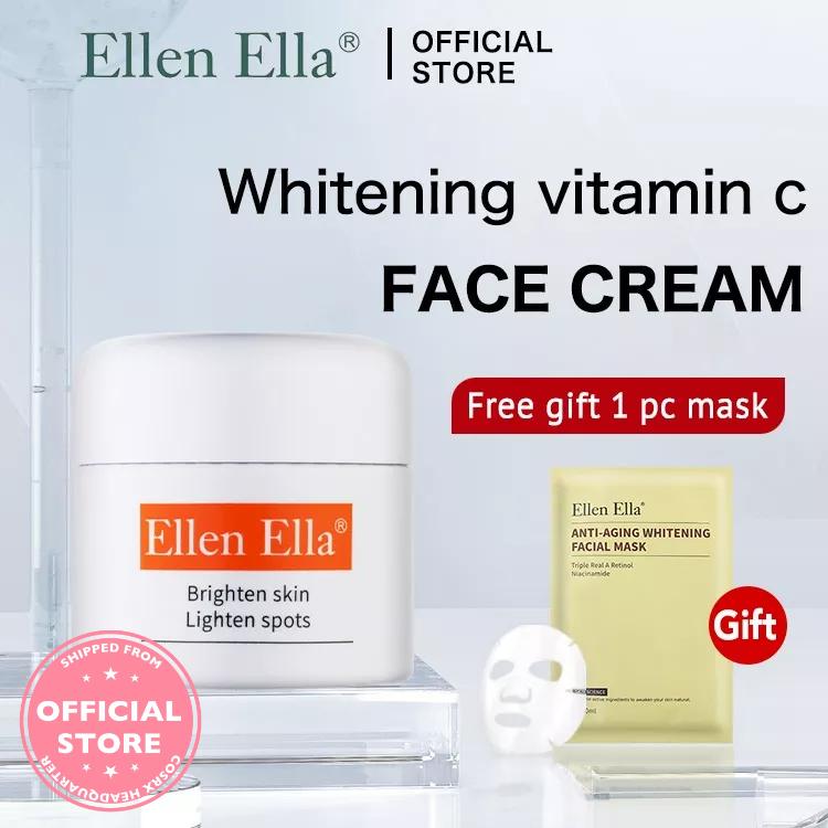 ELLEN ELLA Vitamin C Face Cream 50g Brightening Whitening Moisture ...