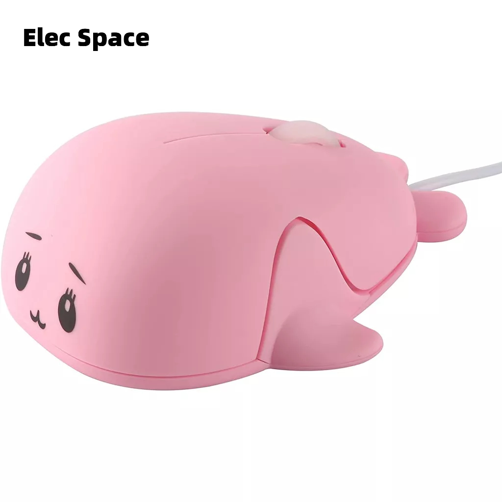 Elec Space Wired Mouse Cute Animal Dolphin Shape USB Wired Mouse ...
