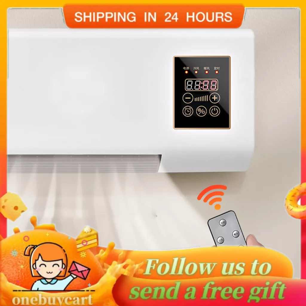 Onebuycart Wall Mounted Air Conditioner Mini Cooling and Heating with ...