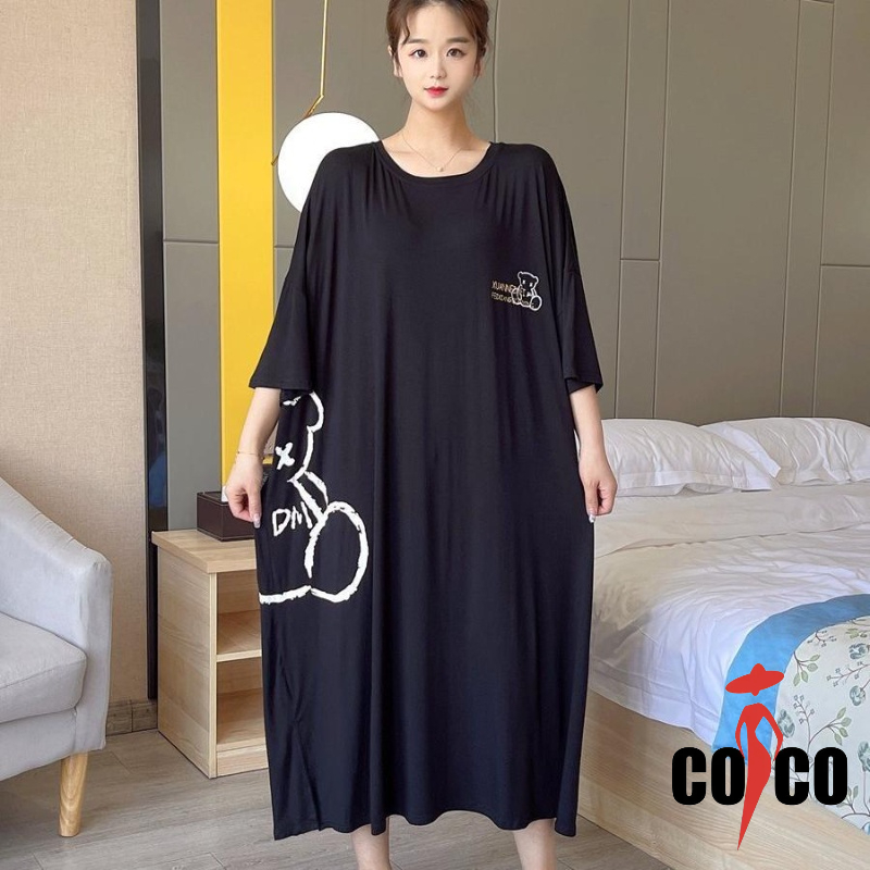 【plus Size】150kg Could Wear Oversize Women Maxi Long Plus Size Night