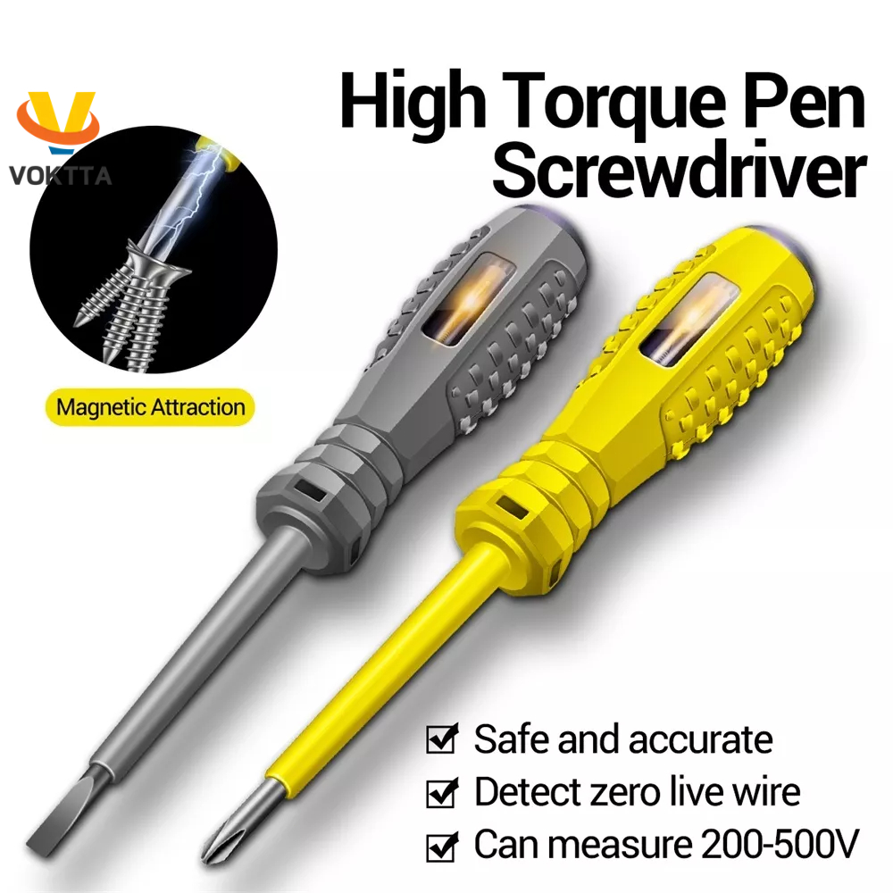 VOKTTA B04 Waterproof Electric Induced Tester Pen Screwdriver Voltage ...