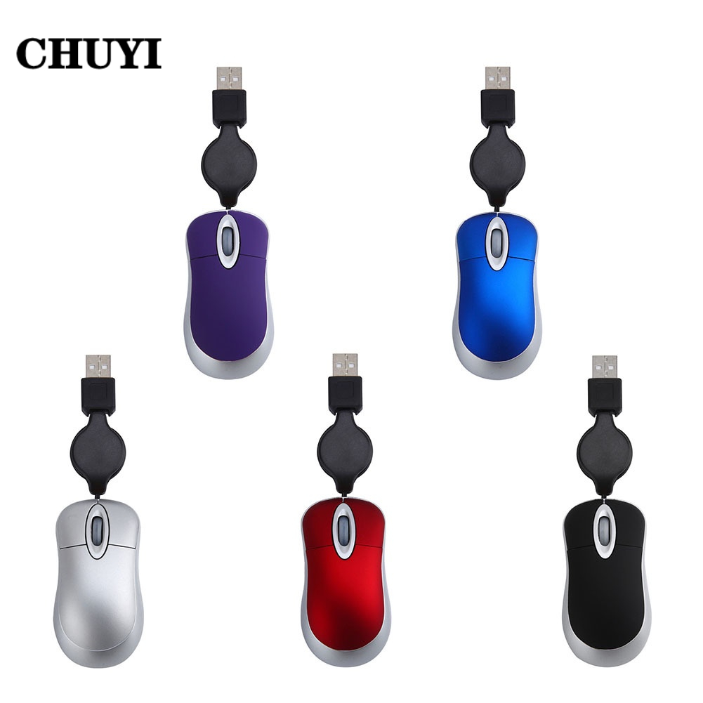 CHUYI Wired Mouse Hand Small Usb Optical 1000 dpi Office Mice Mini ...