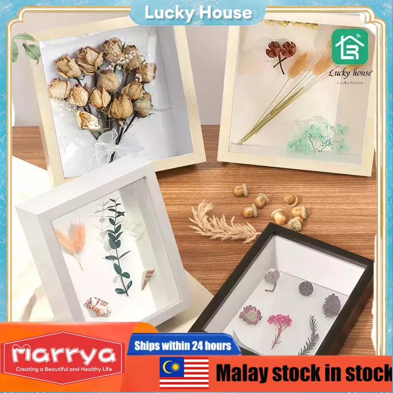 DIY 3D Rectangular handmade wood grain photo frame three-dimensional ...